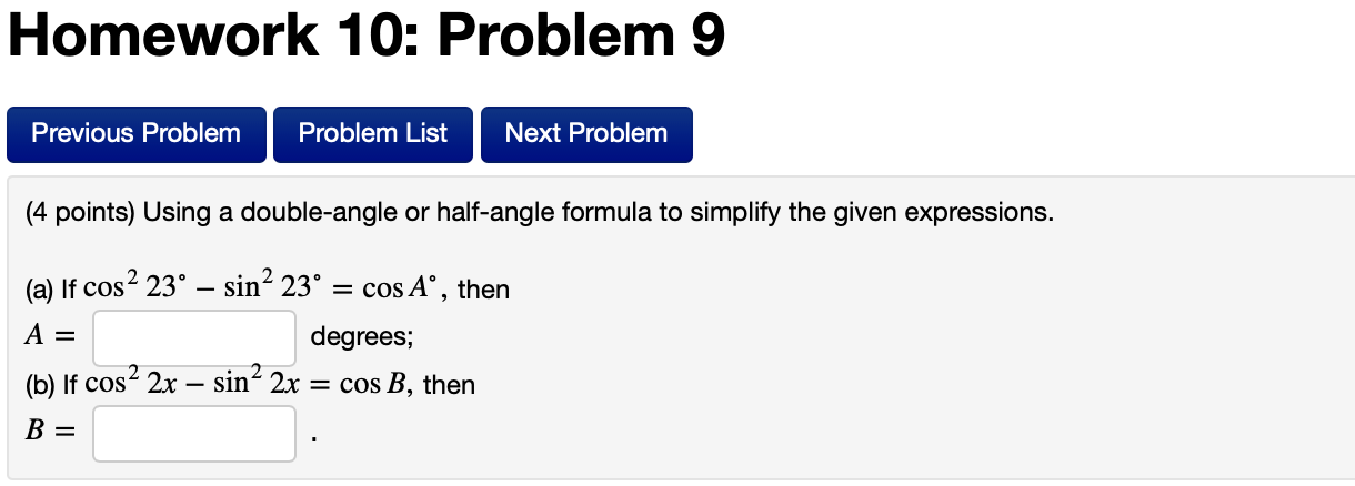 Solved Homework 10: Problem 9 Previous Problem Problem List | Chegg.com