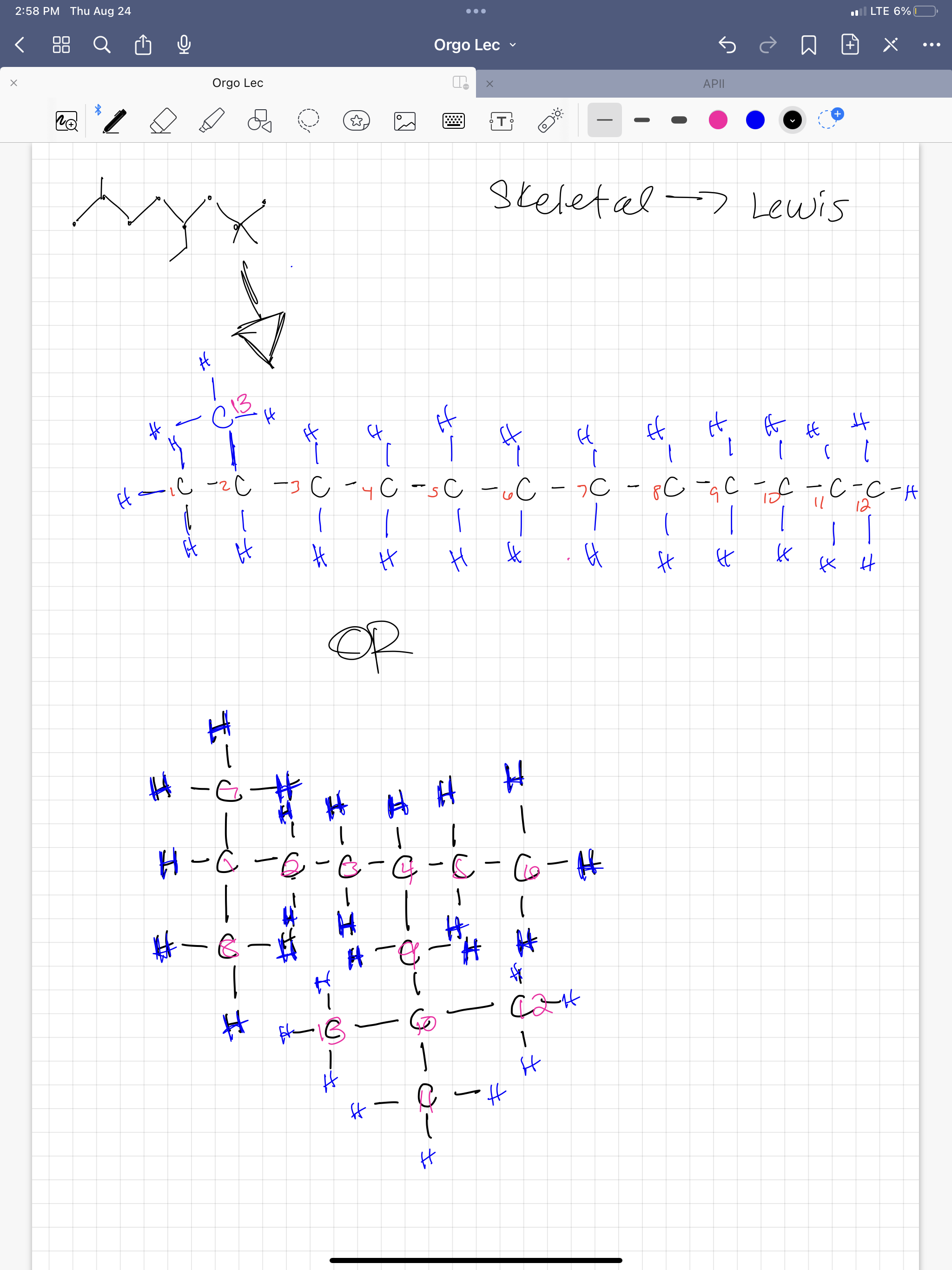 Solved I am converting skeletal to Lewis structure. Can you | Chegg.com