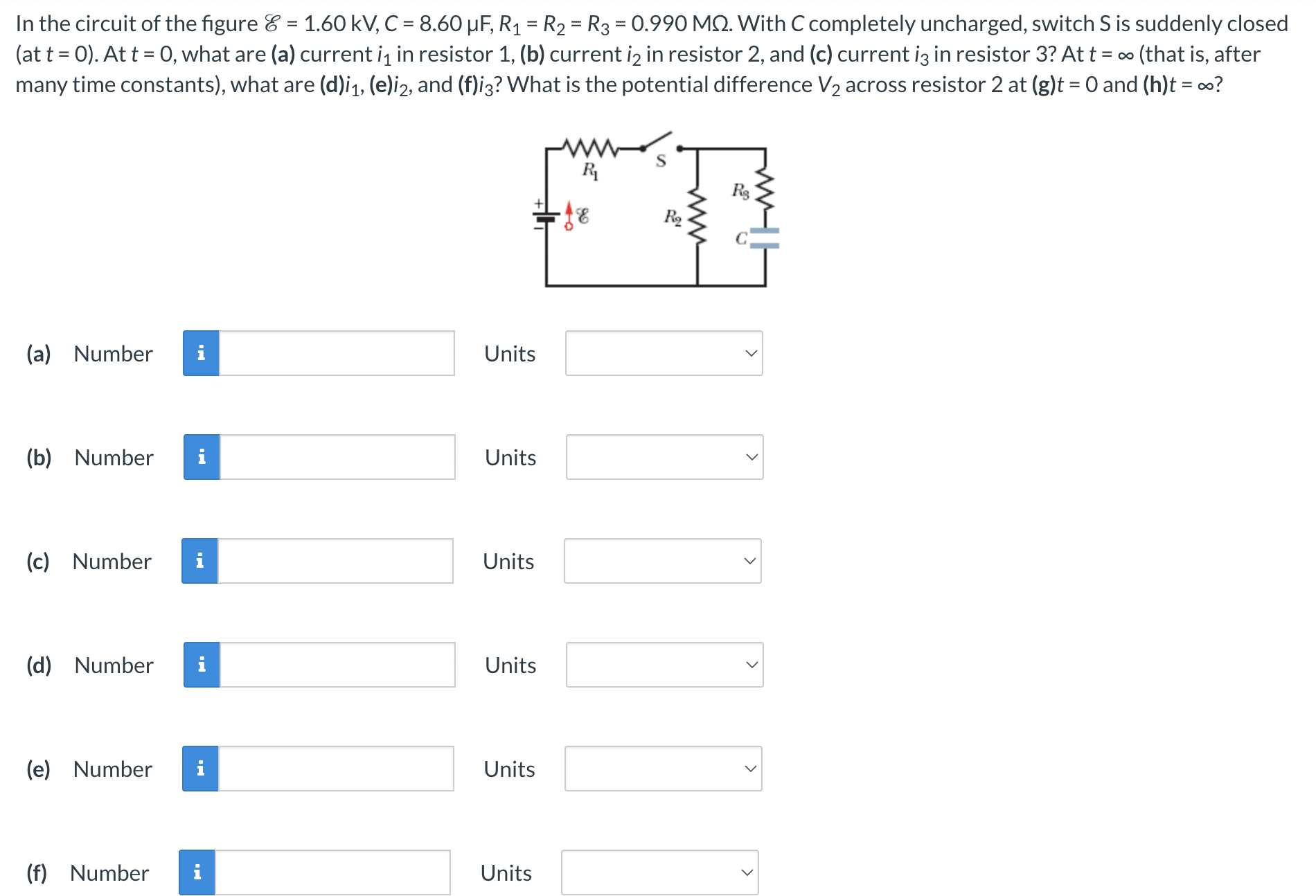 Solved In the circuit of the figure | Chegg.com