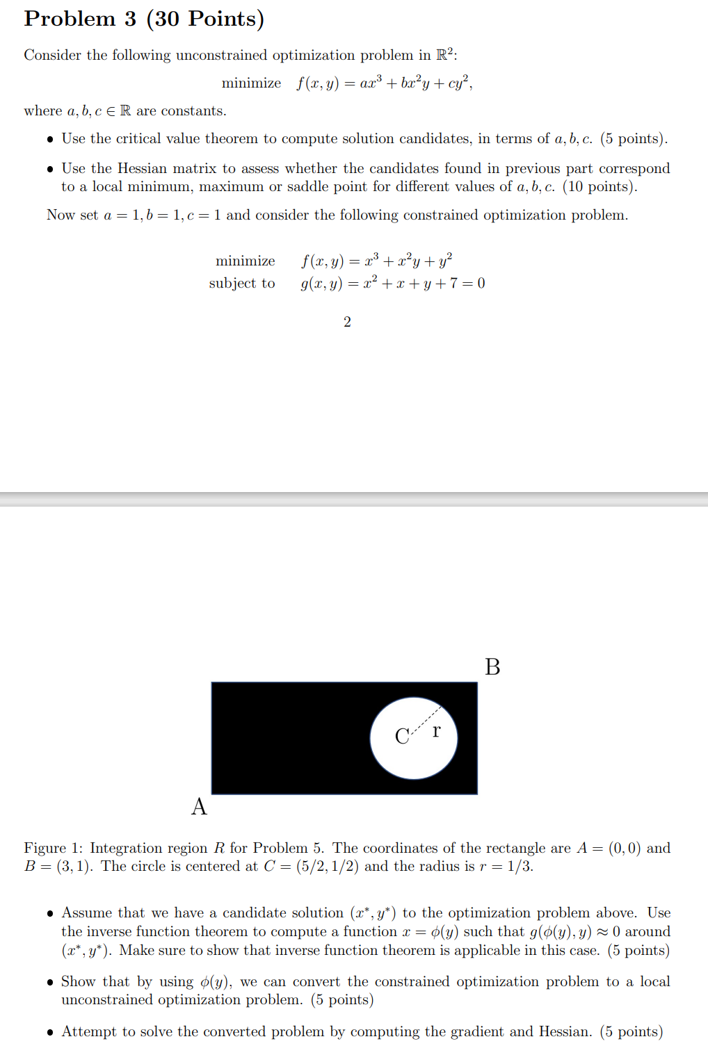 Problem 3 (30 Points) Consider the following | Chegg.com