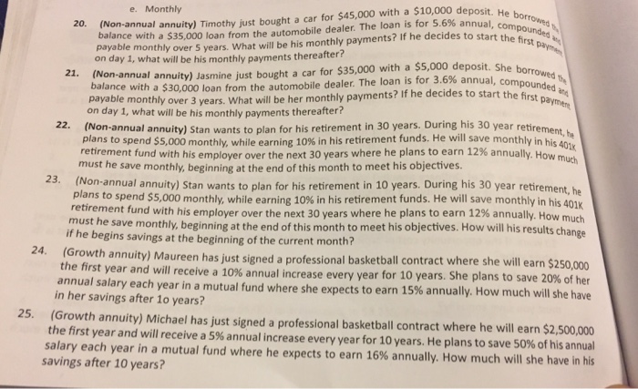 Solved Problem 25. What EXCEL formula can you use to solve | Chegg.com