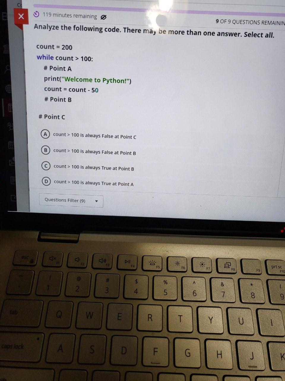Solved Analyze the following code. There may be more than | Chegg.com