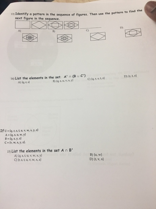 Solved Identify a pattern in the sequence of figures. Then | Chegg.com