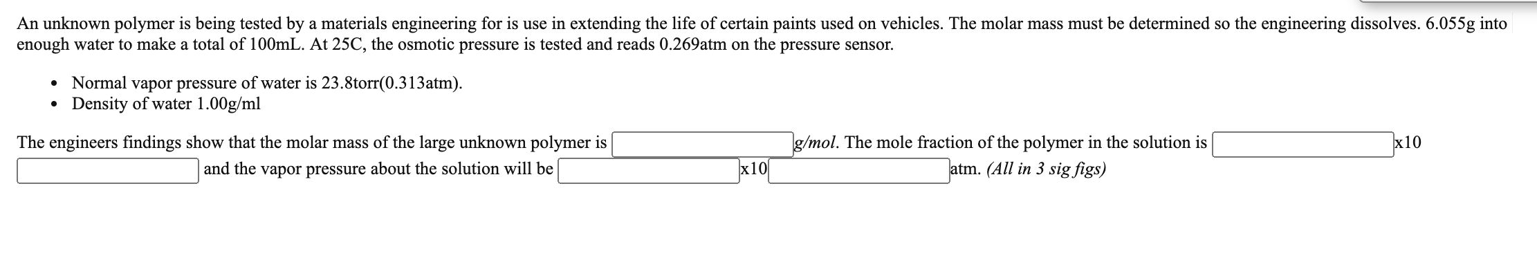 Solved An unknown polymer is being tested by a materials | Chegg.com