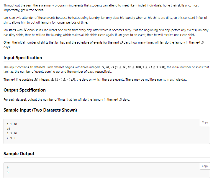 Solved Throughout the year, there are many programming | Chegg.com