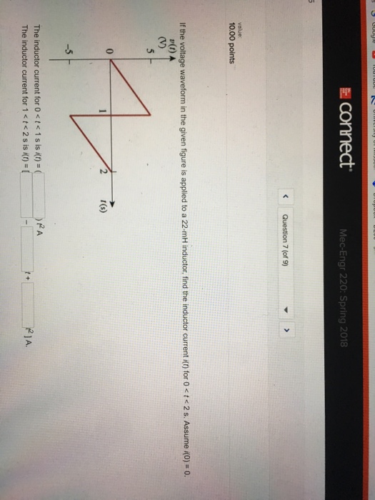 Solved Mec-Engr 220: Spring 2018 Question 7 (of 9) 10.00 | Chegg.com