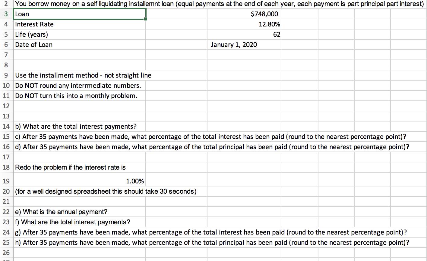 Solved 2 4. You borrow money on a self liquidating | Chegg.com