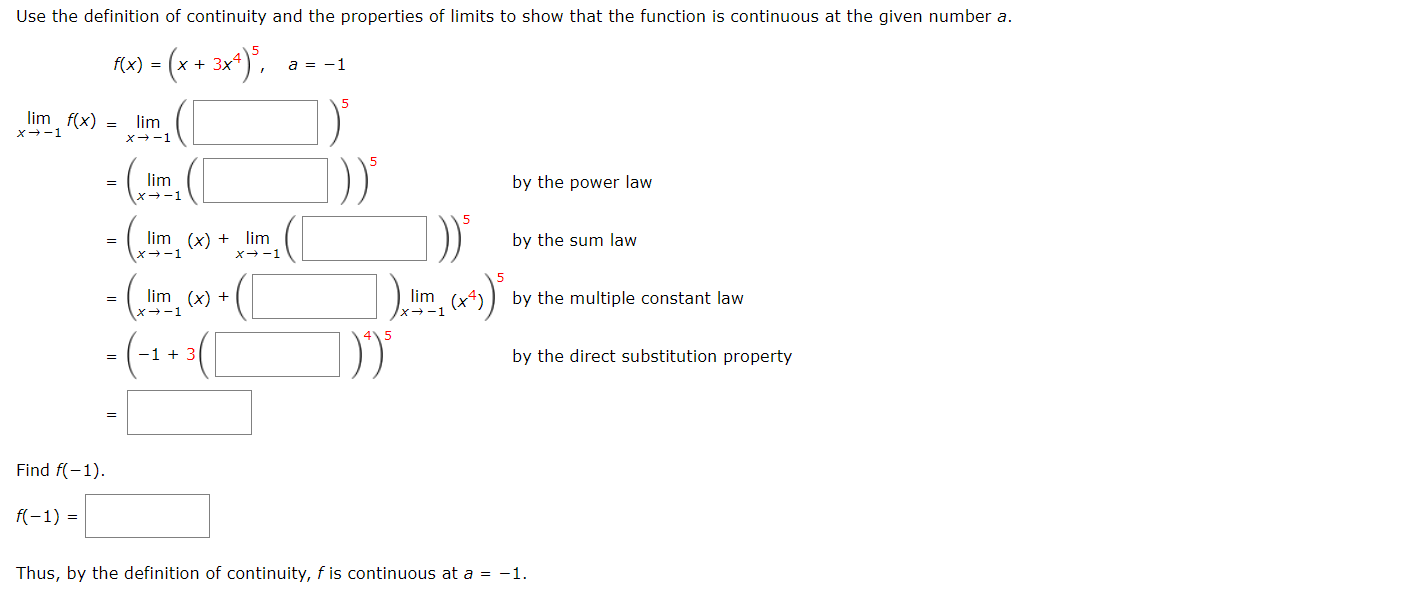 Solved Use the definition of continuity and the properties | Chegg.com