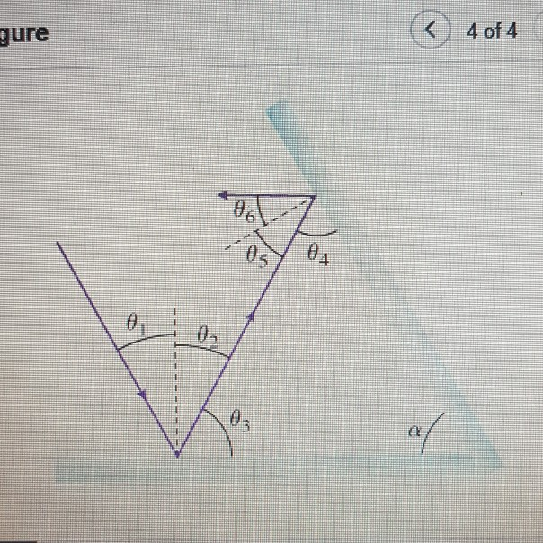Solved ure 4 of 4 6 1 0, et Part D Find the angle θ6 shown | Chegg.com