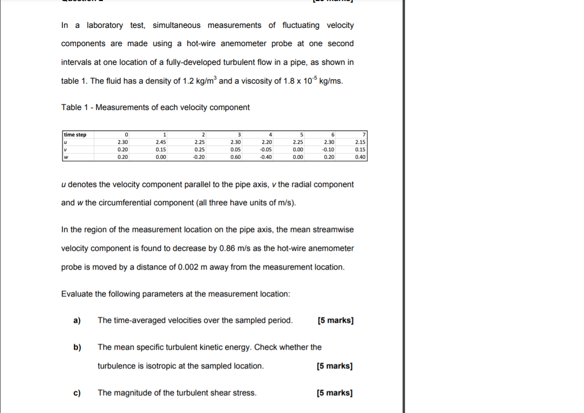 Solved In a laboratory test, simultaneous measurements of | Chegg.com