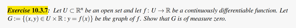 Solved Exercise 10.3.7: Let U⊂Rn be an open set and let | Chegg.com