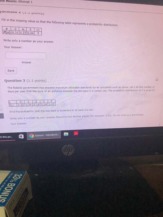 Solved Fill in the missing value so that the following table | Chegg.com