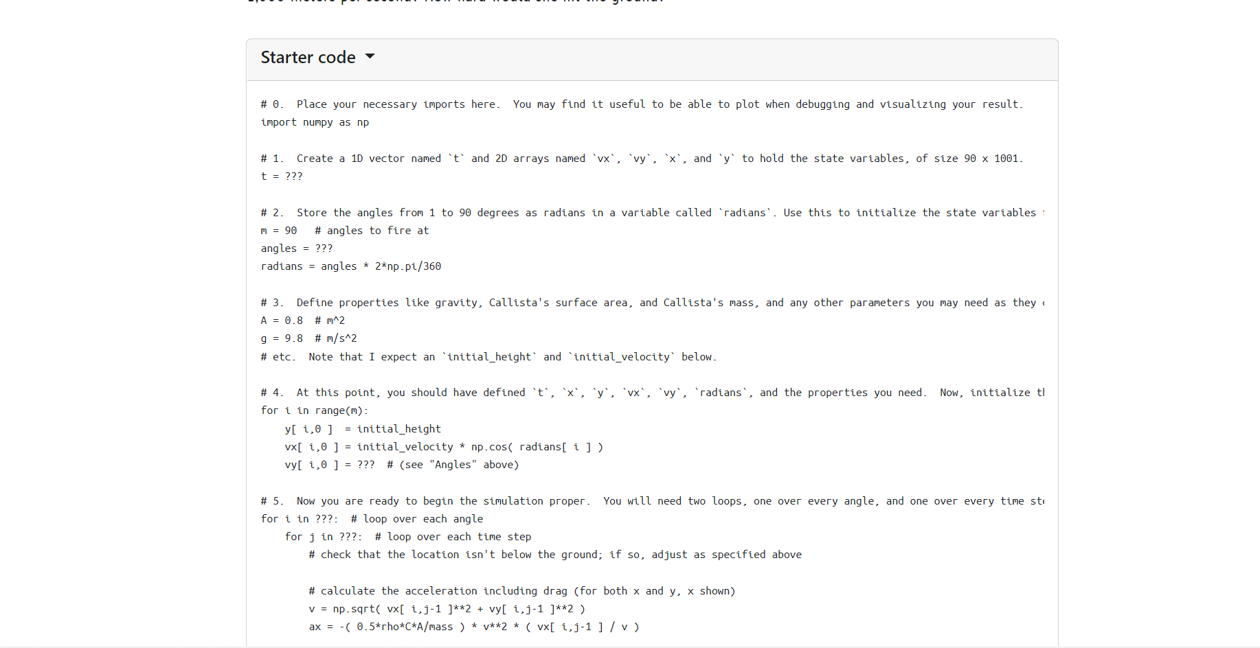Solved Optimizing a trajectory Callista "Cherry Bomb" | Chegg.com