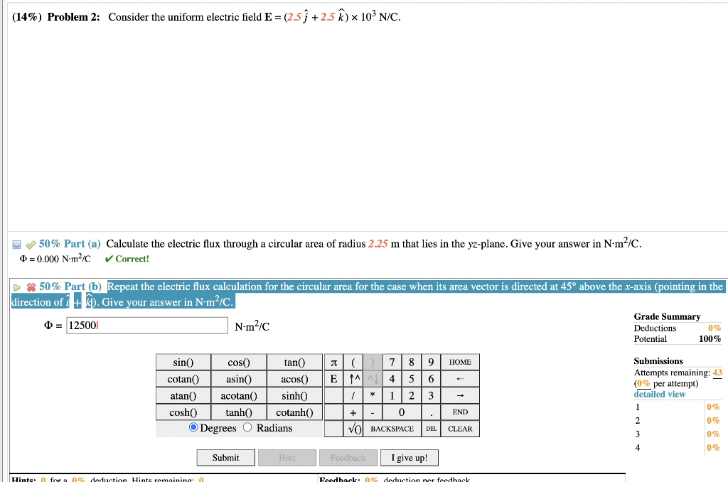 Solved (14\%) Problem 2: Consider the uniform electric field | Chegg.com Solved (14\%) Problem 2: Consider the uniform electric field | Chegg.com