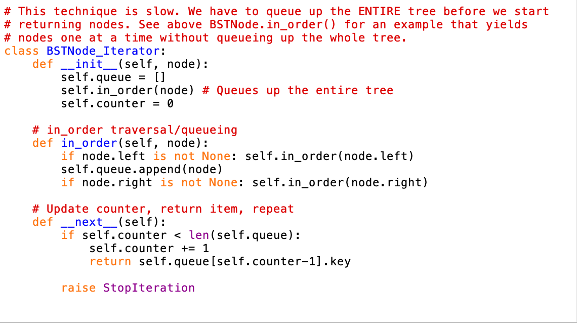 Tree Traversal Iterators Tree traversal is inherently | Chegg.com