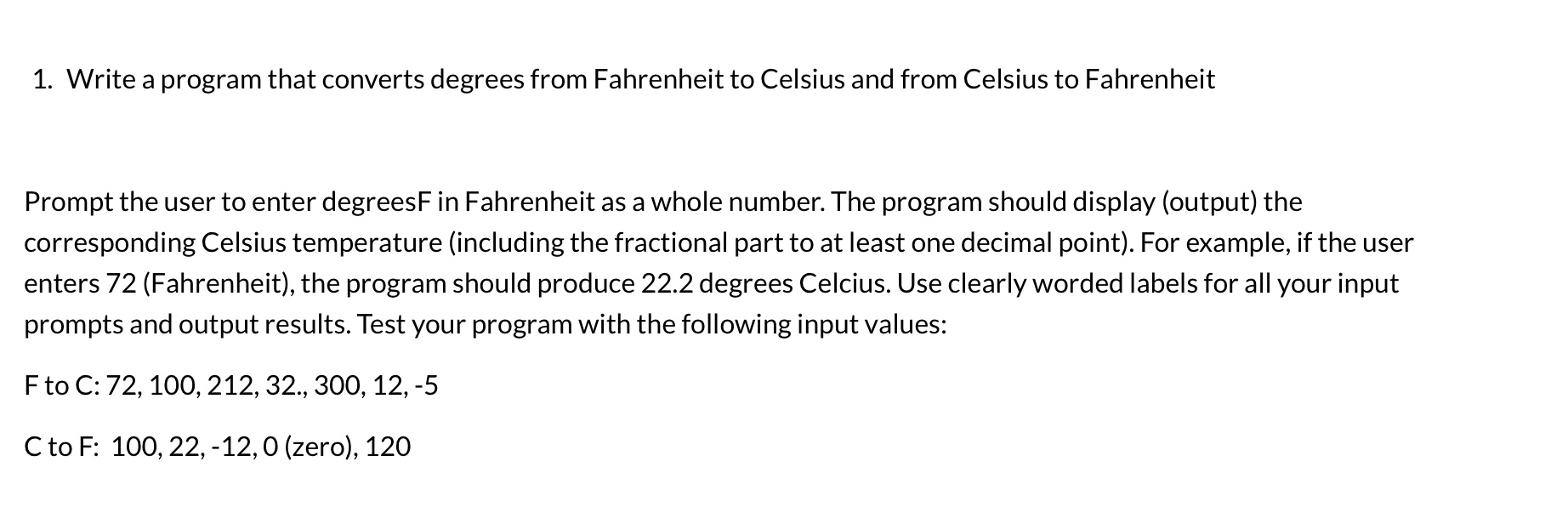 Solved Java Exercise This Is My First Java Assignment And I