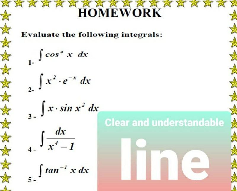 Solved HOMEWORK Evaluate the following integrals: 1- 2- S | Chegg.com