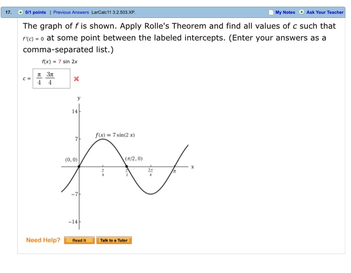 Solved 17. 0/1 points Previous Answers LarCalc11 3.2.503.XP | Chegg.com Solved 17. 0/1 points Previous Answers LarCalc11 3.2.503.XP | Chegg.com