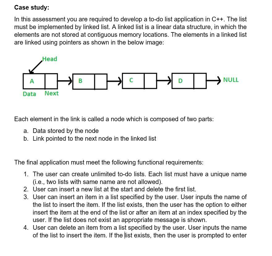 Solved Case study: In this assessment you are required to | Chegg.com