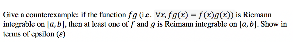 Solved Prove, or give a counterexample: if the function 𝑓𝑔 | Chegg.com