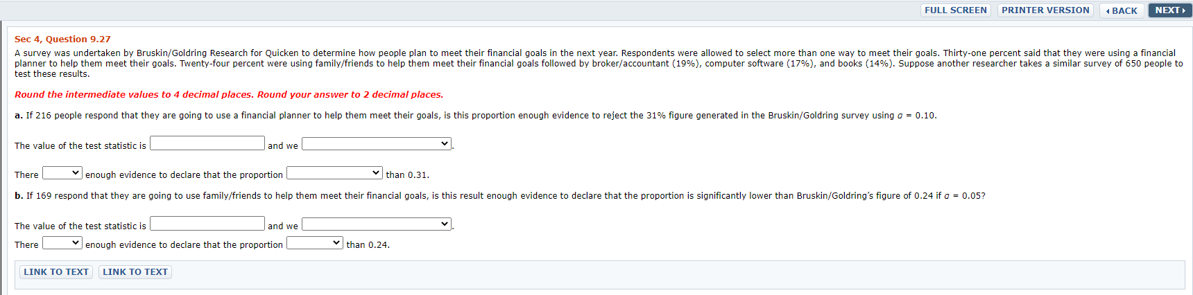 Solved FULL SCREEN PRINTER VERSION BACK NEXT Sec 4, Question | Chegg.com