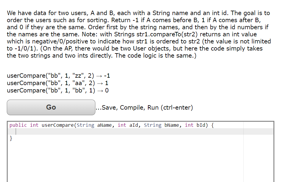 Solved We have data for two users, A and B, each with a | Chegg.com