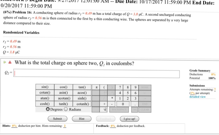 Solved n Digll Dall. 2 192017 12.01.00 AM - Due Date: | Chegg.com