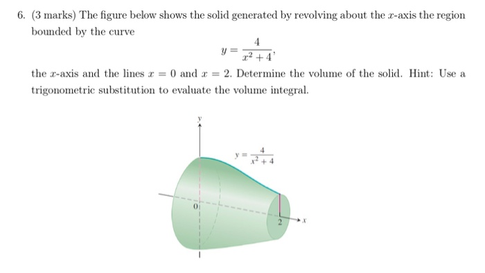 Solved the figure below shows the solid generated by | Chegg.com