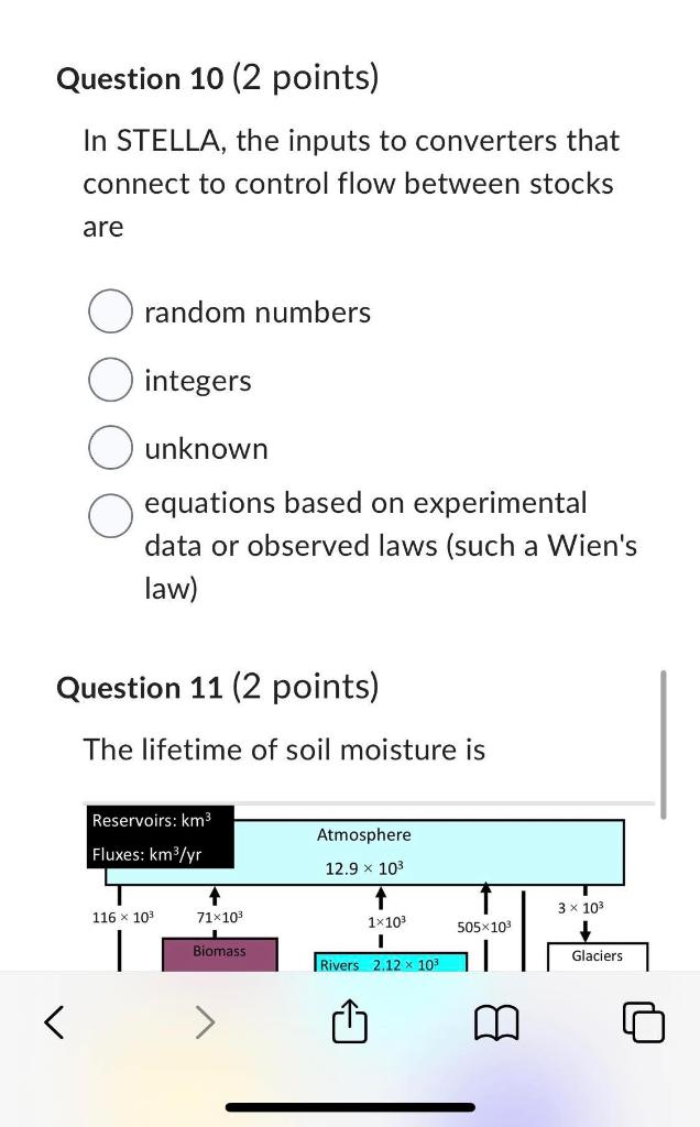 Solved please check my answers thank you 4. heats slowly, | Chegg.com