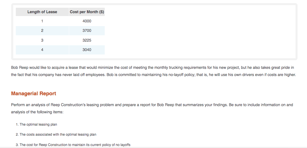 Solved Develop the linear programming model. Then, discuss | Chegg.com