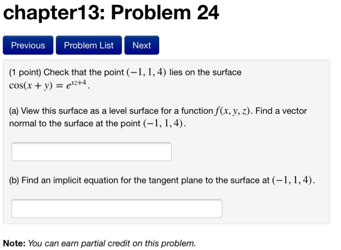 Solved chapter13: Problem 24 Previous Problem List Next (1 | Chegg.com