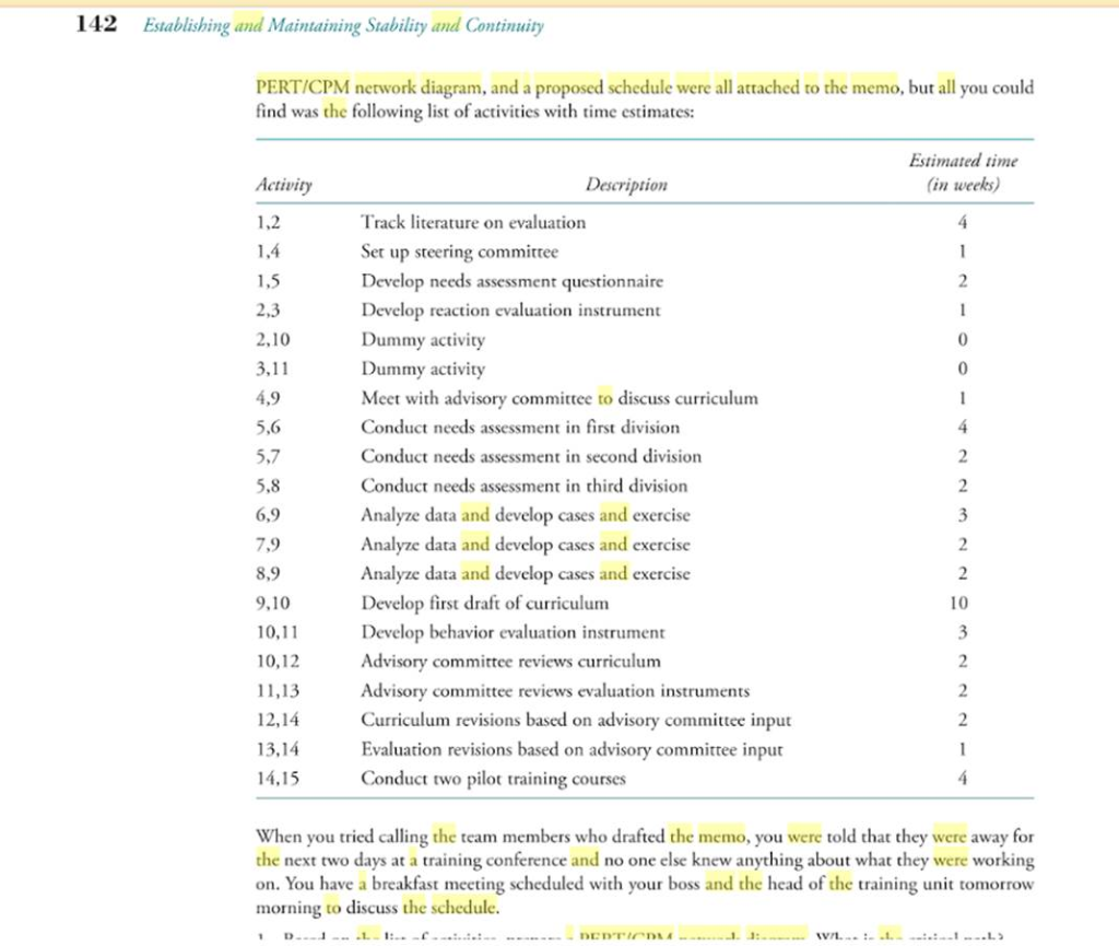 Solved 142 Establishing and Maintaining Stability and | Chegg.com