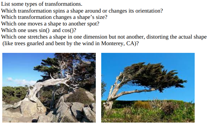 Solved List some types of transformations. Which | Chegg.com