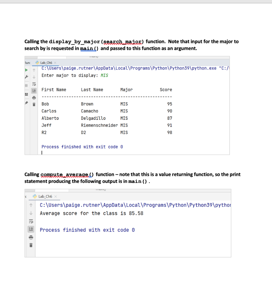 Solved Program Specifications Write a program that will help | Chegg.com