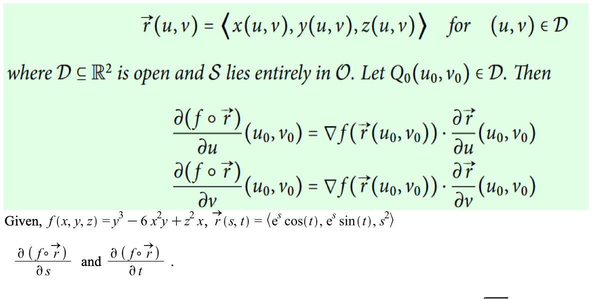 Solved [10pts]Find the following derivatives using the given | Chegg.com