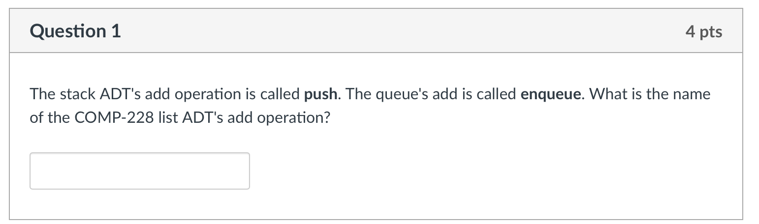 Solved The stack ADT's add operation is called push. The | Chegg.com