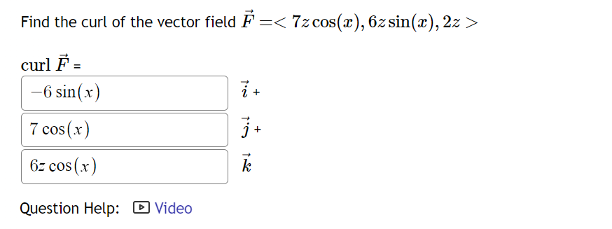 Solved Find the curl of the vector field | Chegg.com
