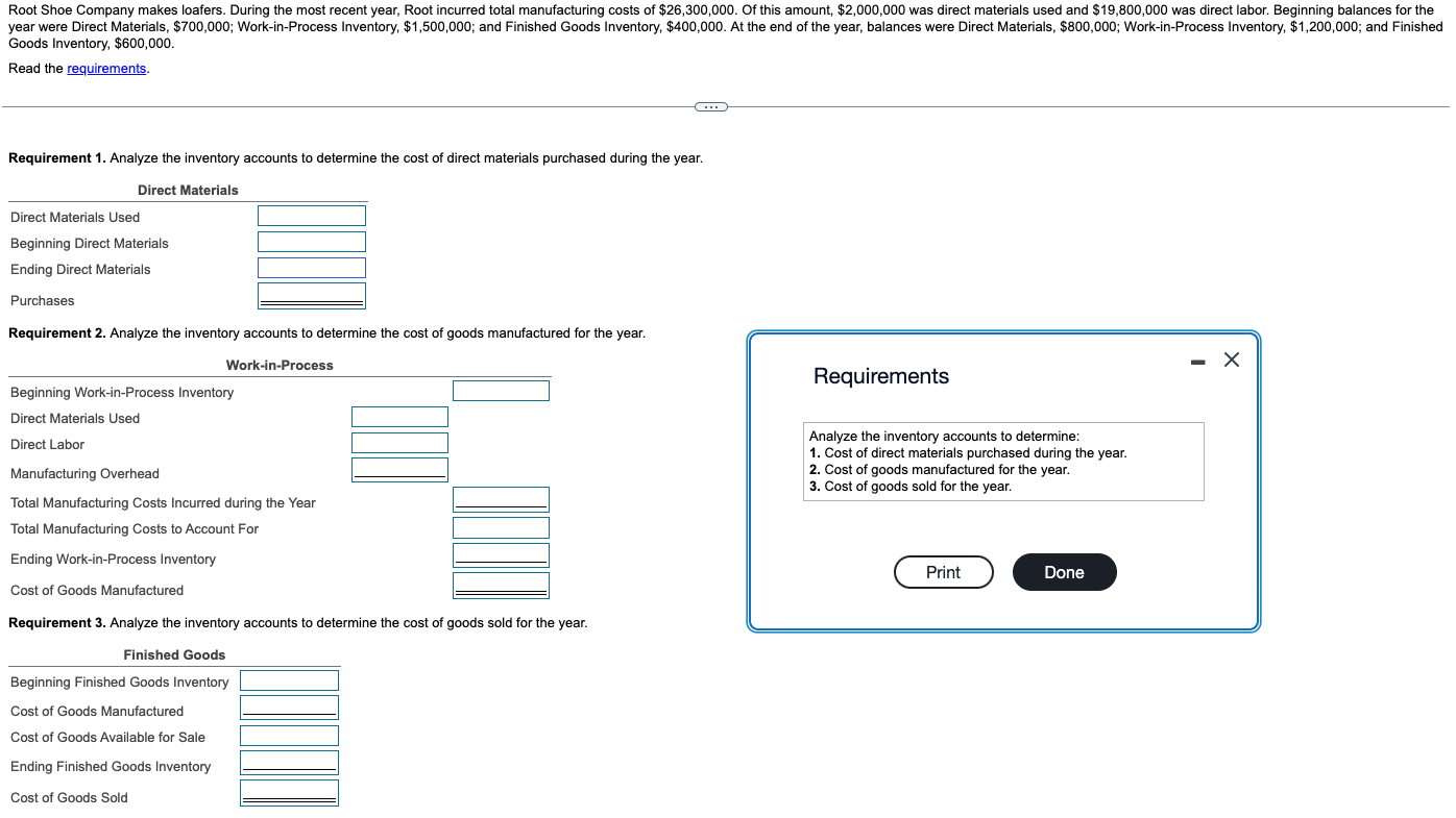 Goods Inventory, $600,000.Read the | Chegg.com