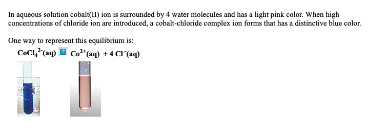 Solved In aqueous solution cobalt(II) ion is surrounded by 4 | Chegg.com