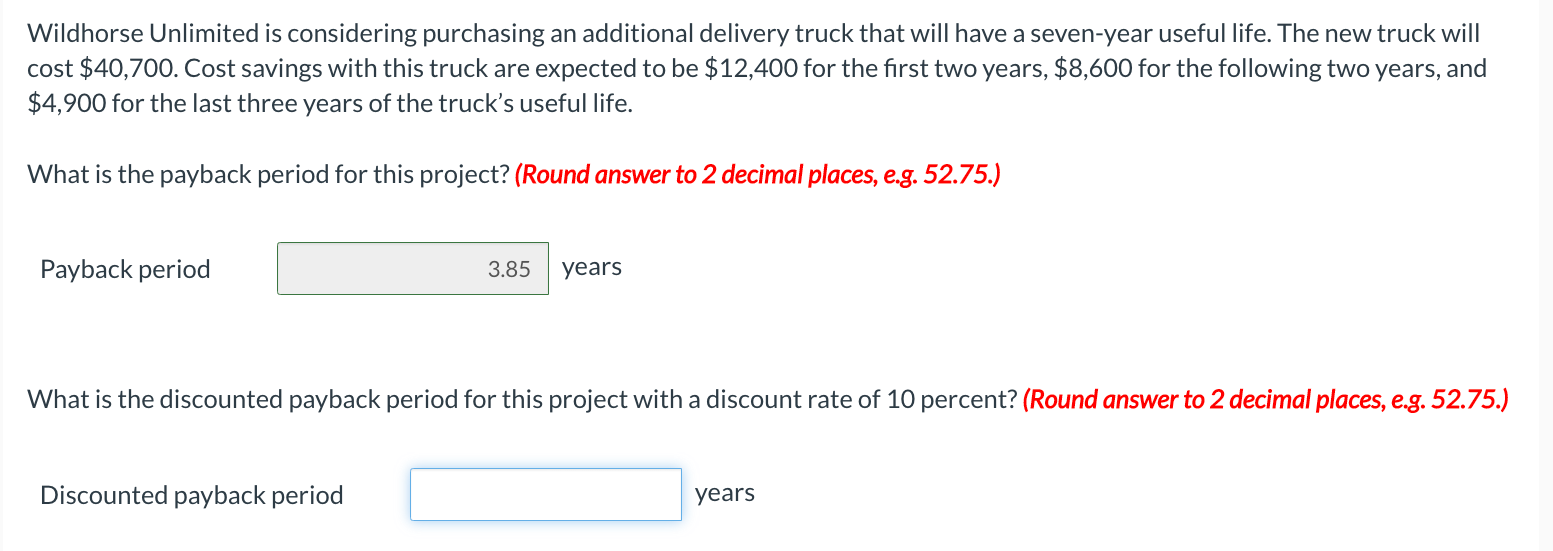 Solved Wildhorse Unlimited is considering purchasing an | Chegg.com