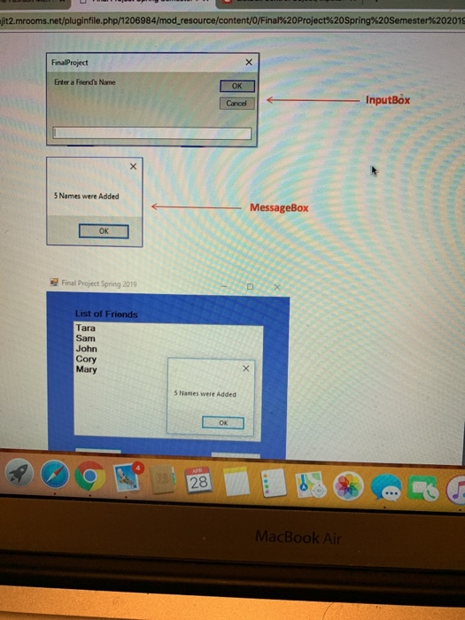 Solved CPT 341-Final Project Spring 2019 ListBox Control | Chegg.com
