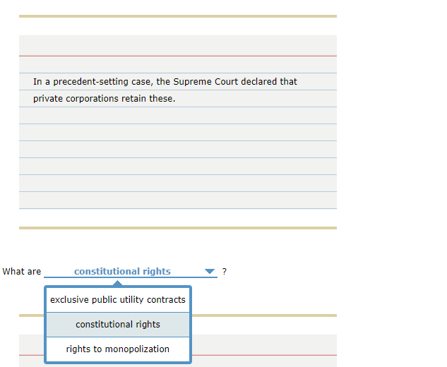 Solved In a precedent-setting case, the Supreme Court | Chegg.com