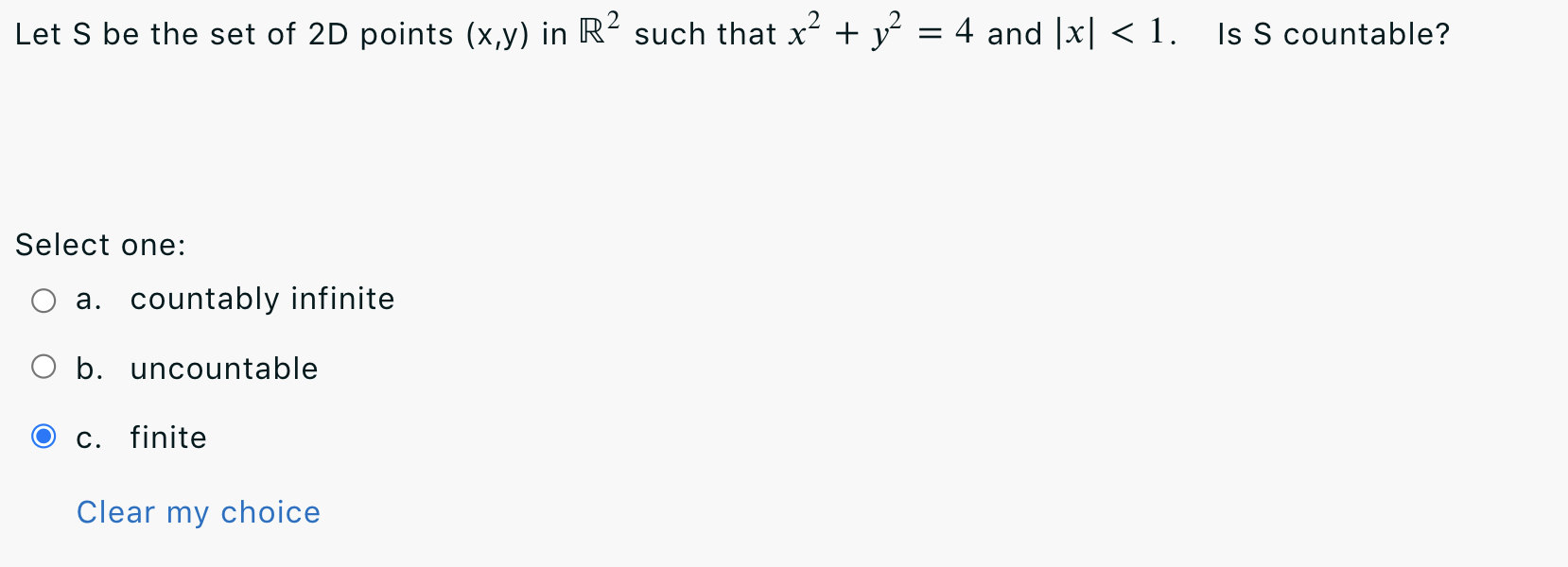 Solved Let S be the set of 2D points (x,y) in R2 such that | Chegg.com