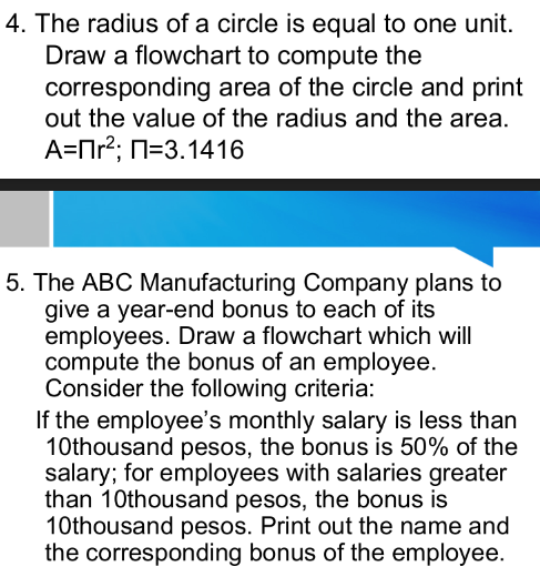 Solved 4. The radius of a circle is equal to one unit. Draw | Chegg.com