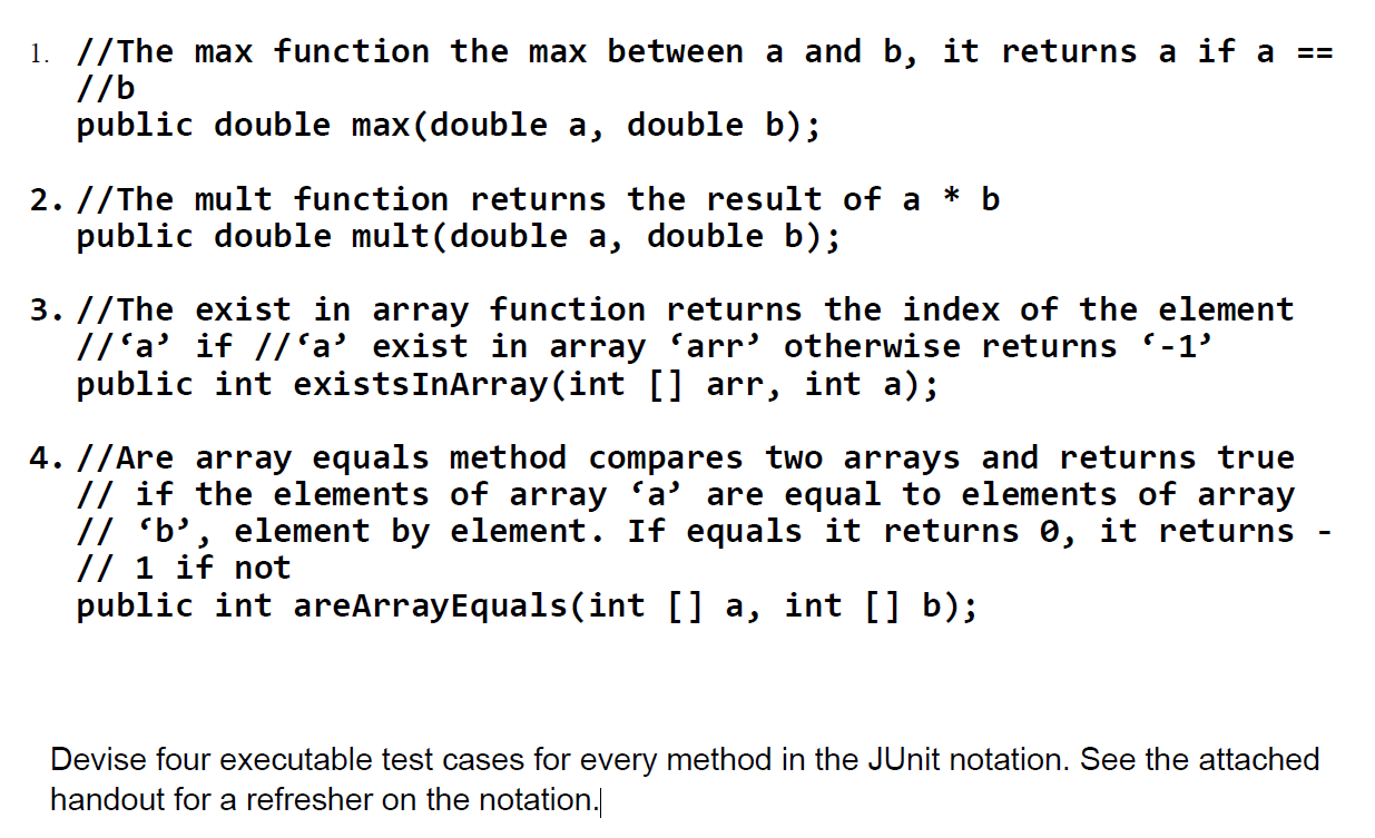 Solved jUnit Basics (You may keep this handout) JUnit is a | Chegg.com