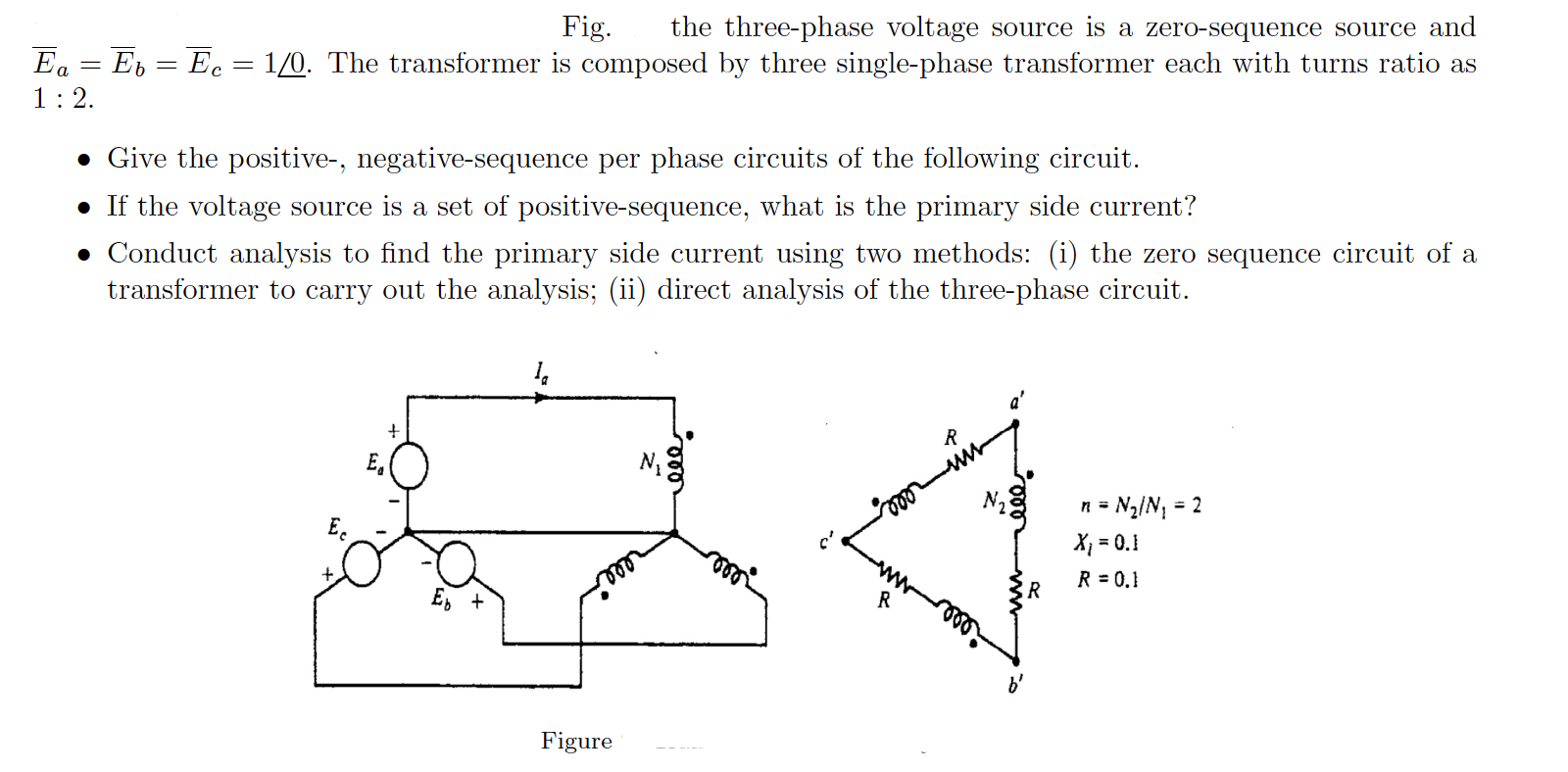 Solved Fig. the three-phase voltage source is a | Chegg.com