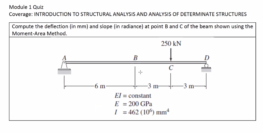 Solved Module 1 Quiz Coverage: INTRODUCTION TO STRUCTURAL | Chegg.com