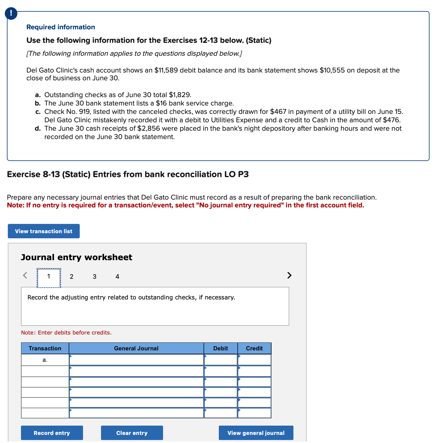 Required informationUse the following information for | Chegg.com