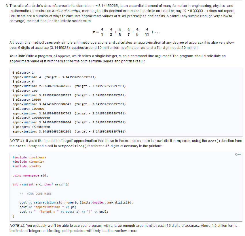 Solved 1. Write a program, nearestpow, which takes a | Chegg.com