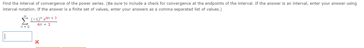 Solved interval notation. If the answer is a finite set of | Chegg.com